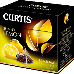 Чай "Curtis" Sunny Lemon, 20 пакетиков x1.7 г, черный 982639 купить в ...