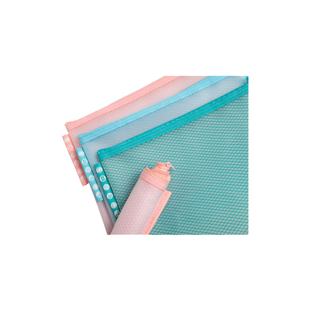 Папка-конверт на молнии "Chromaline Pastel", А5, ассорти 9107033 купить ...