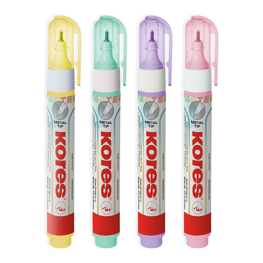 Корректор-ручка "Kores Metal Tip Pastel", 10 мл 9053176 купить в Минске ...